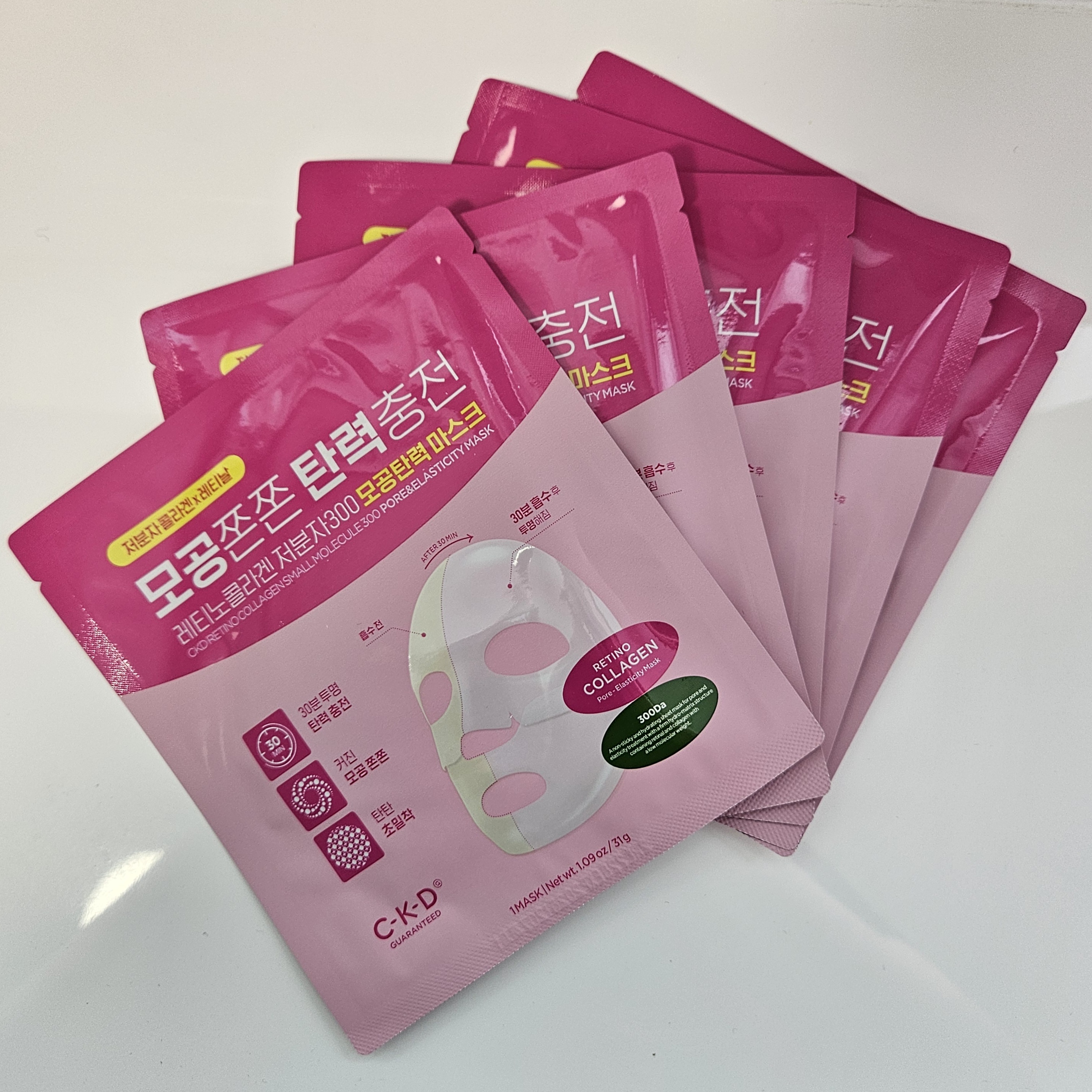 CKD Retino Collagen Small Molecule 300 Pore & Elasticity Mask Review ...