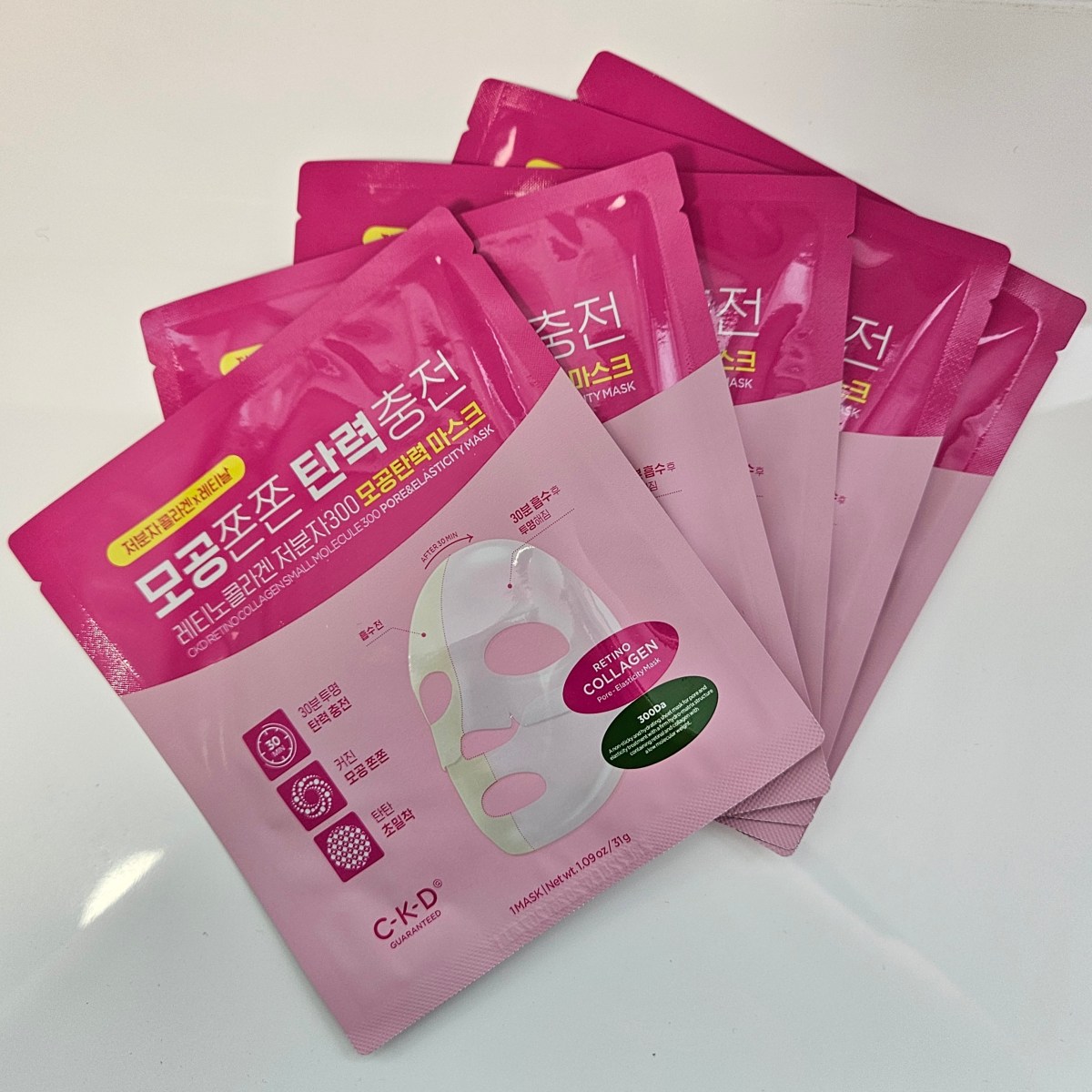 CKD Retino Collagen Small Molecule 300 Pore & Elasticity Mask Review ...